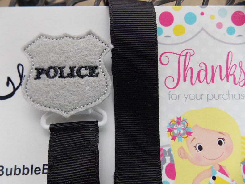 Pacifier Clip-pacifier Holder-police Badge Pacifier - Etsy