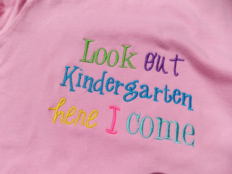 Look Out Kindergarten Here I Come . Boy / Girl kindergarten | Etsy