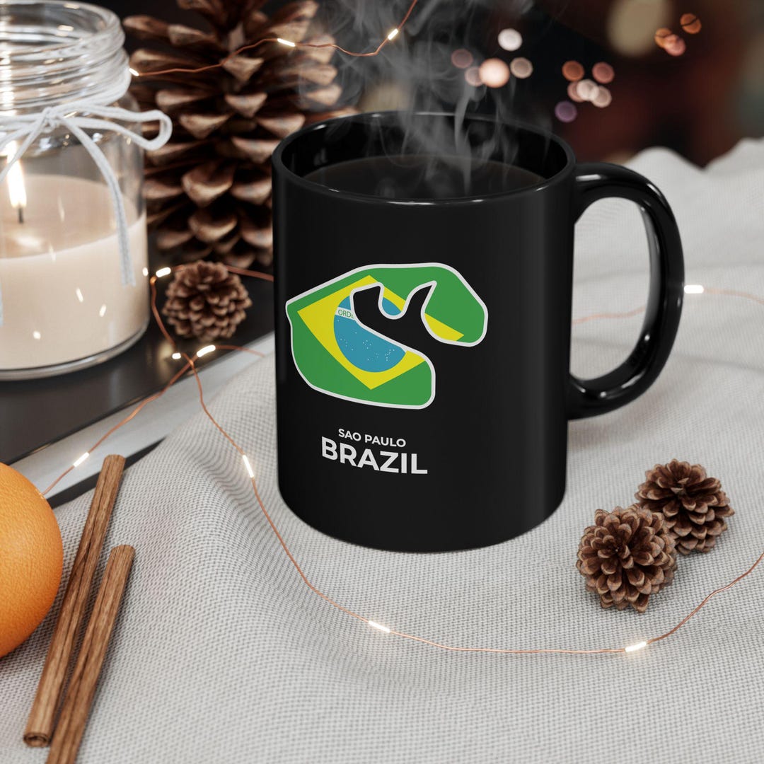 São Paulo Grand Prix Circuit Mug Formula 1 Inspired | Brazil Racing ...