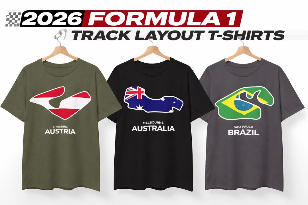 2026 Formula 1 Track Layout T-shirt Motorsport Fan Tee - Etsy