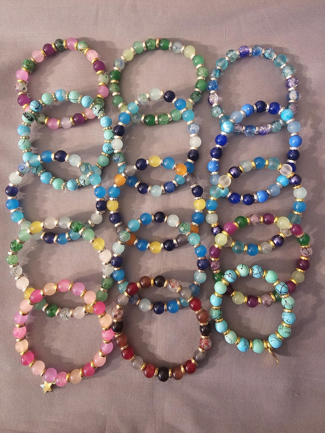 Glass Bead Bracelets - Etsy