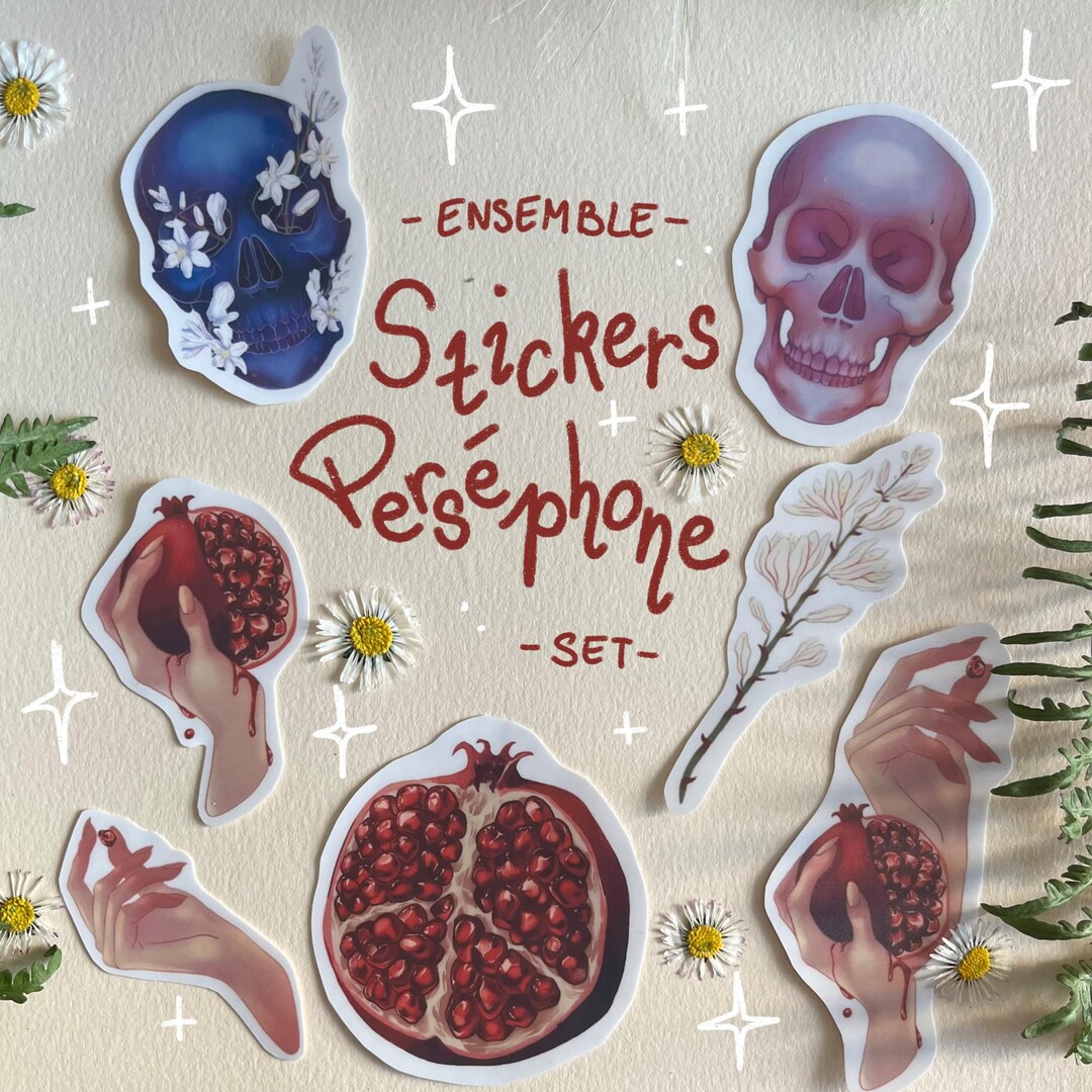 Persephone Greek Mythology Sticker Pack, Build Your Own Bundle, Dark ...