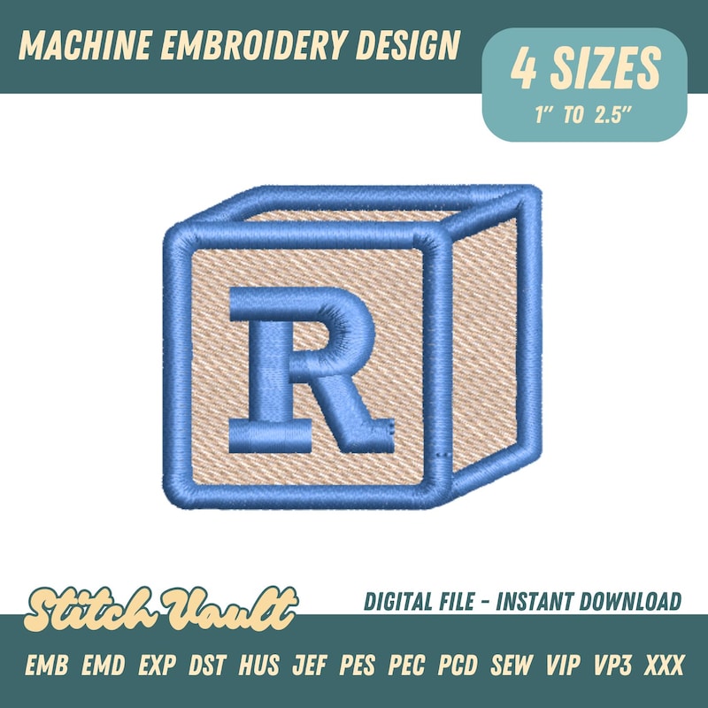 Letter R Block - Etsy
