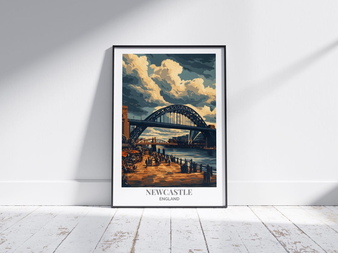 Newcastle Poster Print – Tyne Bridge & Quayside Wall Art, Newcastle ...