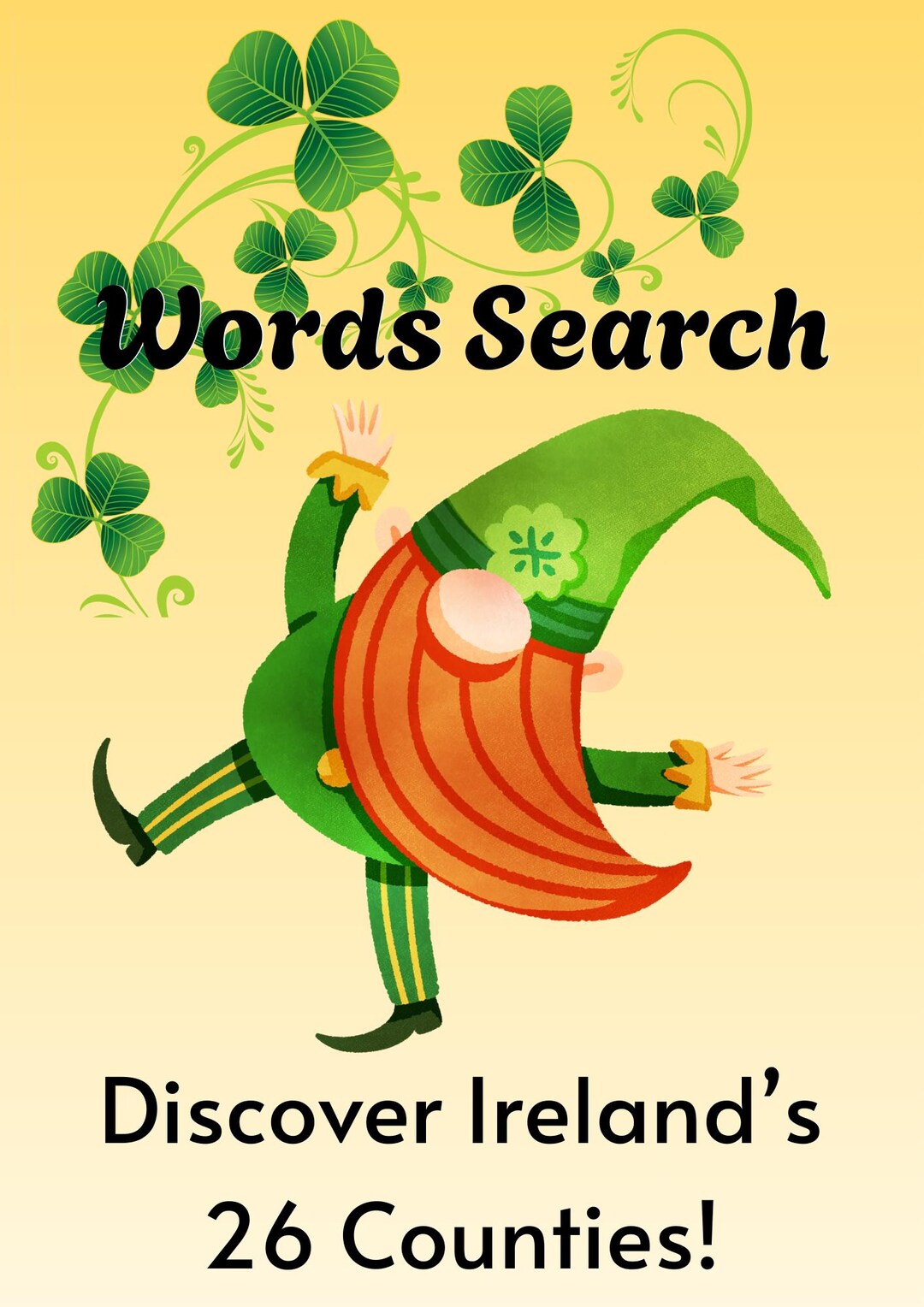 Ireland Counties Word Search Puzzle Book for Kids and Adults - Etsy