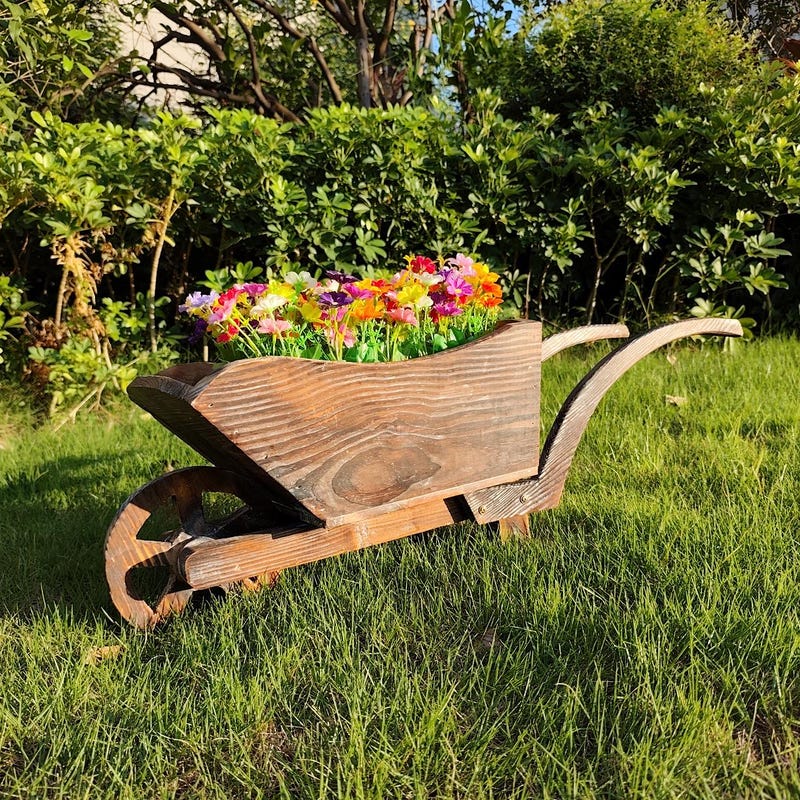 Wheelbarrow Planter - Etsy