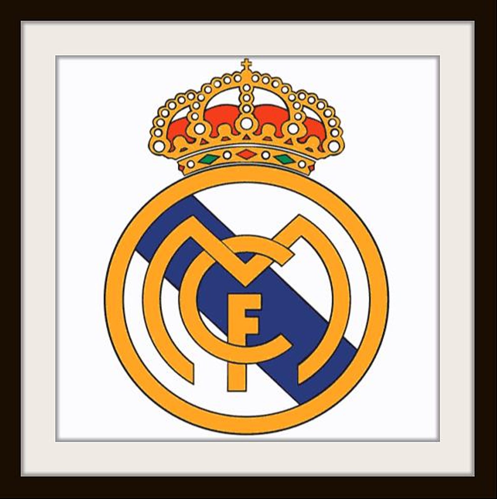 Team Crest - Real Madrid CF - Cross Stitch Pattern, Pdf Format ...