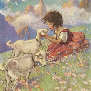 Heidi and Her Goats Cross Stitch Pattern Pdf Format - Etsy