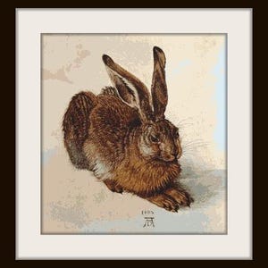 Hare - Cross Stitch Pattern, Pdf Format, Delivered by Email, Albrecht ...