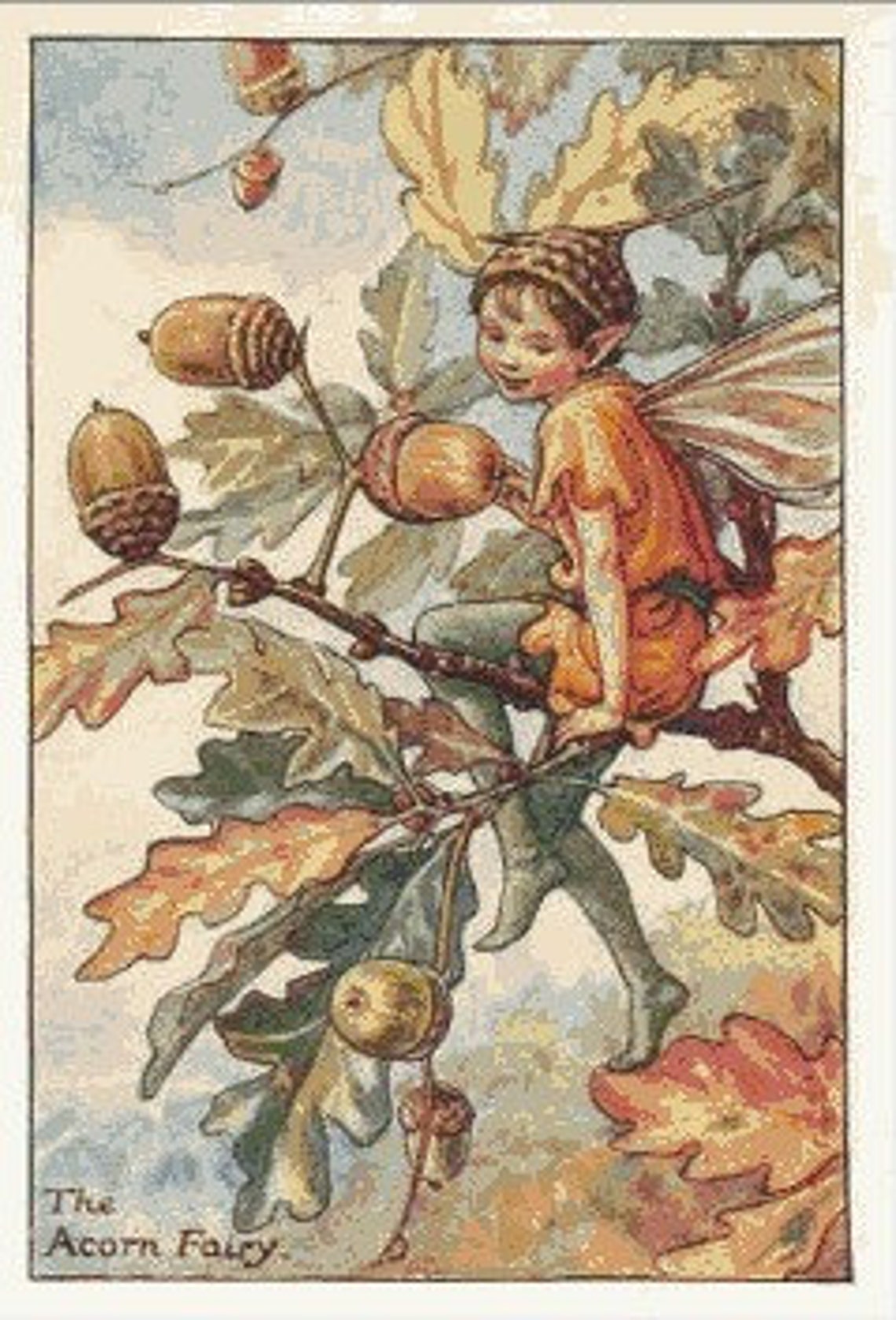 Acorn Cross Stitch Pattern Pdf Format | Etsy