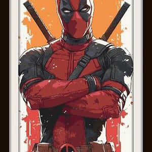 Deadpool - Cross Stitch Pattern, Pdf Format, Delivered by Email, Movies ...