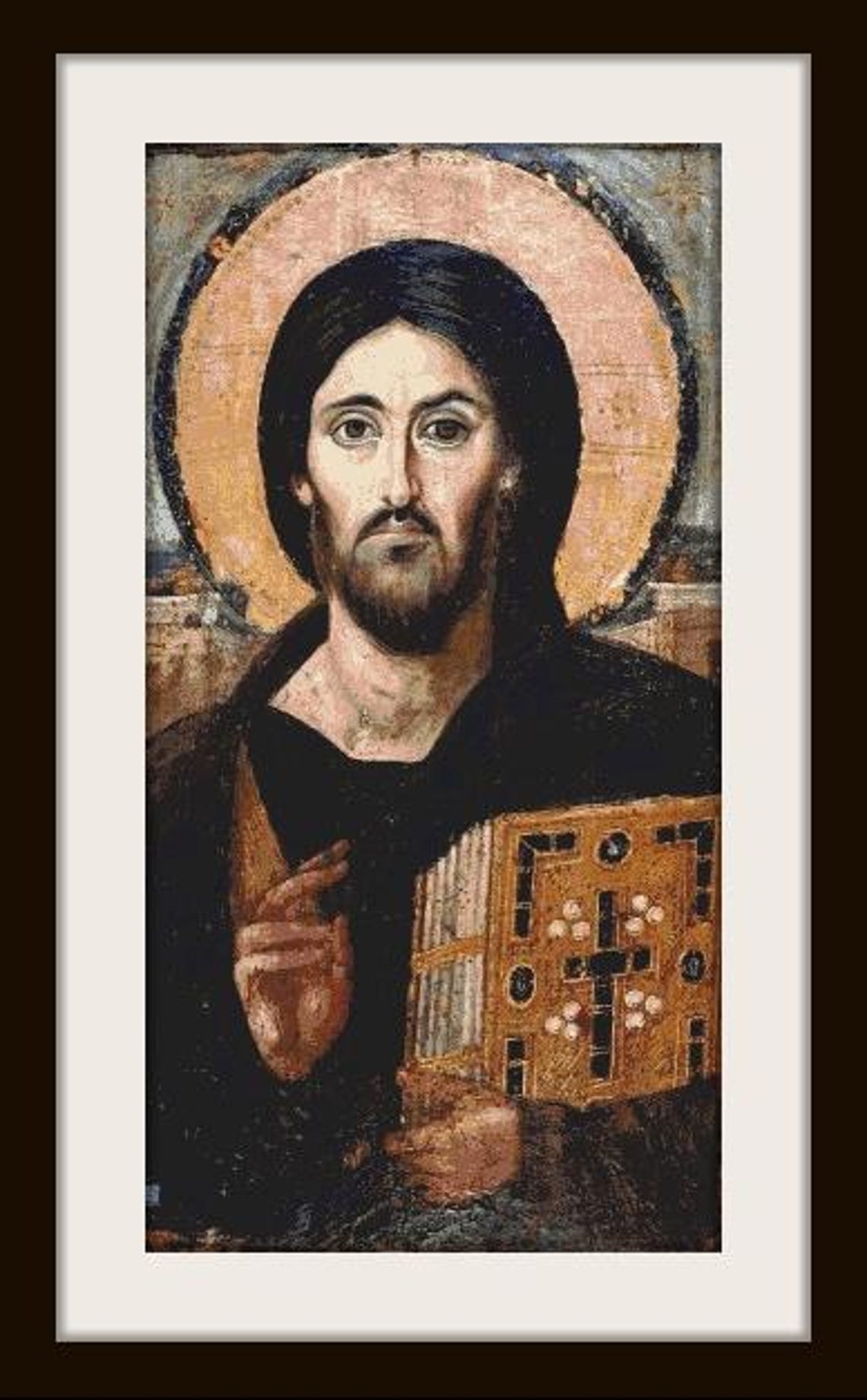 Christ Pantocrator of Mt Sinai - Cross Stitch Pattern, Pdf Format ...