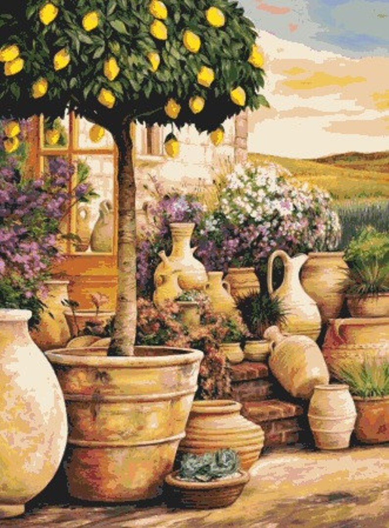 Lemon Tree Cross Stitch Pattern Pdf Format - Etsy