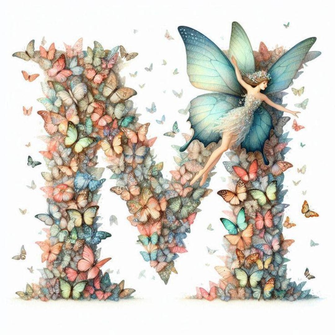 Initial Letter - M - 1 - Cross Stitch Pattern - Pdf Format, Delivered ...