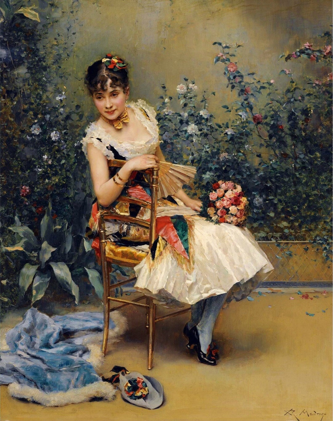 Aline With Flowers - Cross Stitch Pattern, Pdf Format, Delivered by ...