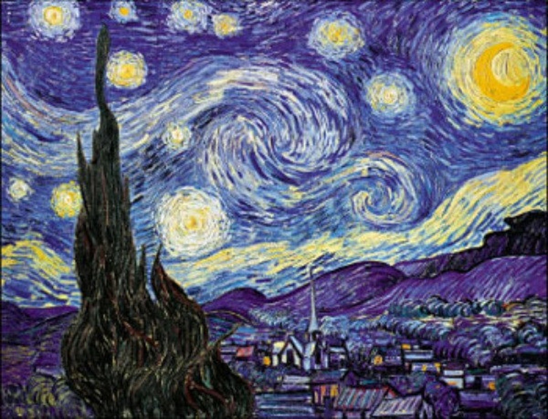 Starry Night - Cross Stitch Pattern, Pdf Format, Delivered by Email ...