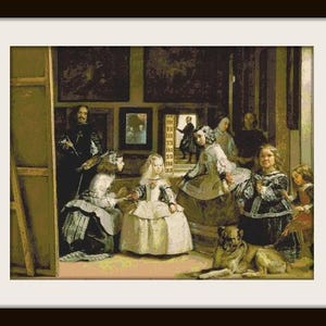 Las Meninas - Cross Stitch Pattern, Pdf Format, Delivered by Email ...