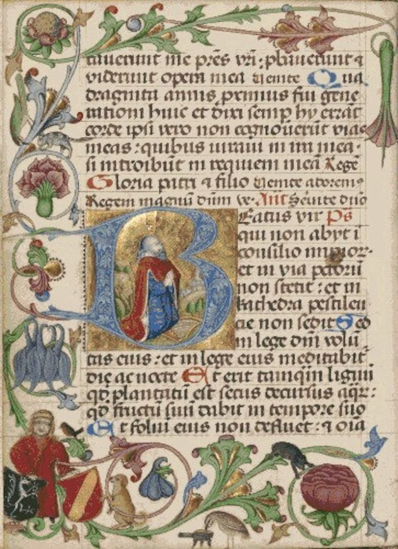 Medieval Illuminated Manuscripts IV Cross Stitch Pattern Pdf | Etsy UK