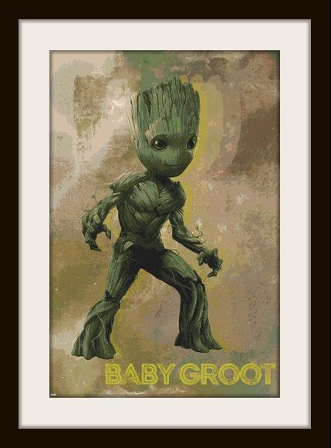 Baby Groot - Cross Stitch Pattern, Pdf Format, Delivered by Email ...