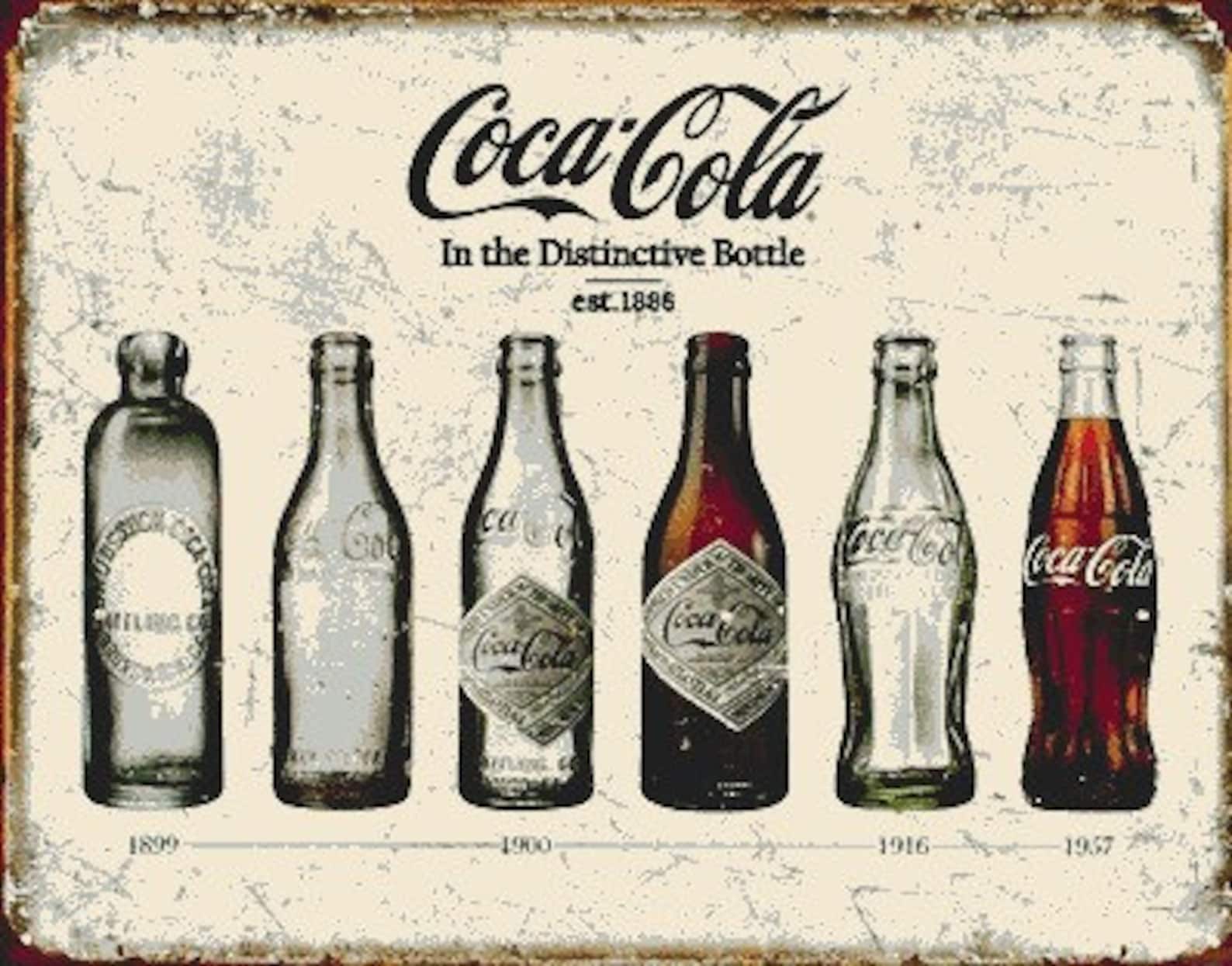 Coca-cola Bottle Evolution Cross Stitch Pattern Pdf Format - Etsy