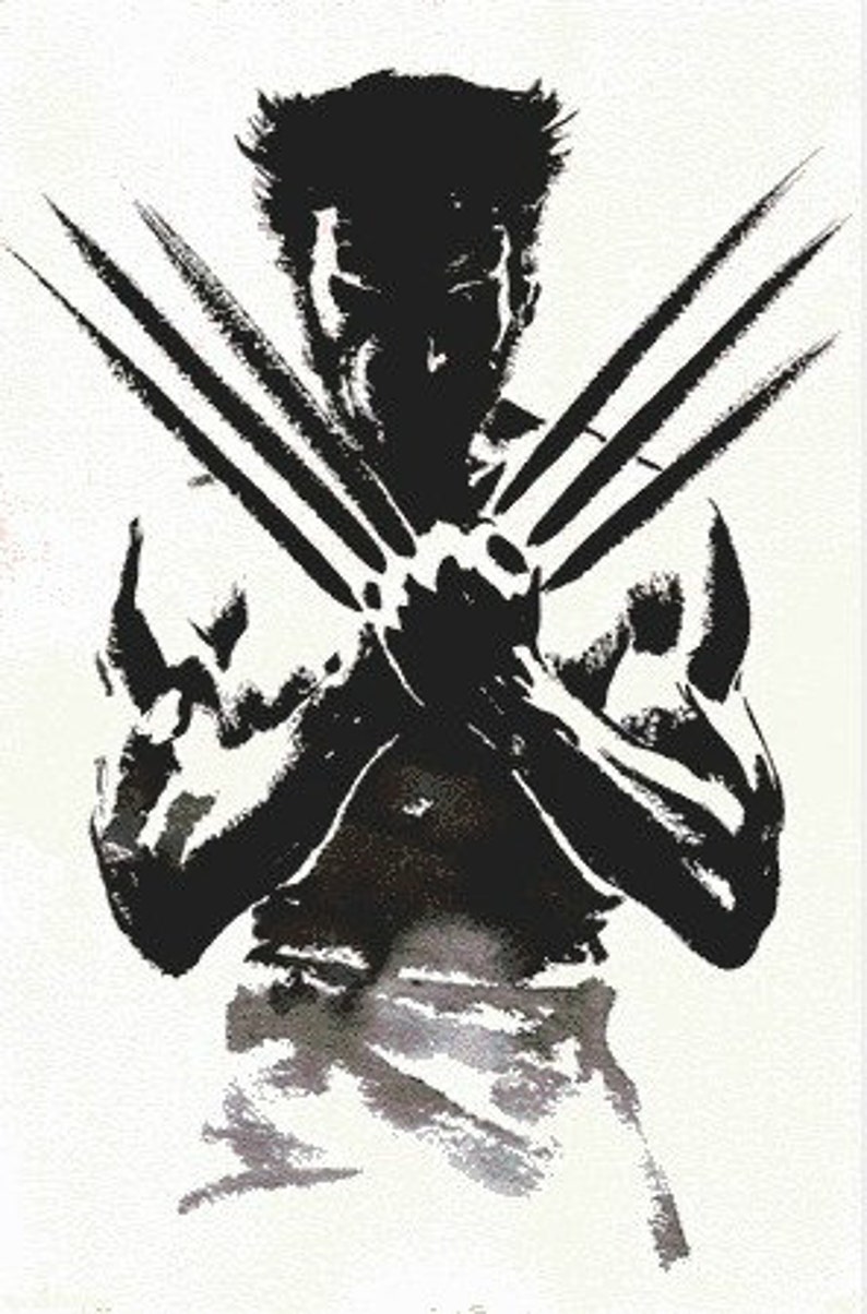 Wolverine Cross Stitch Pattern Pdf Format - Etsy