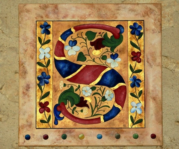 S Medieval Letter Cross Stitch Pattern Pdf Format - Etsy