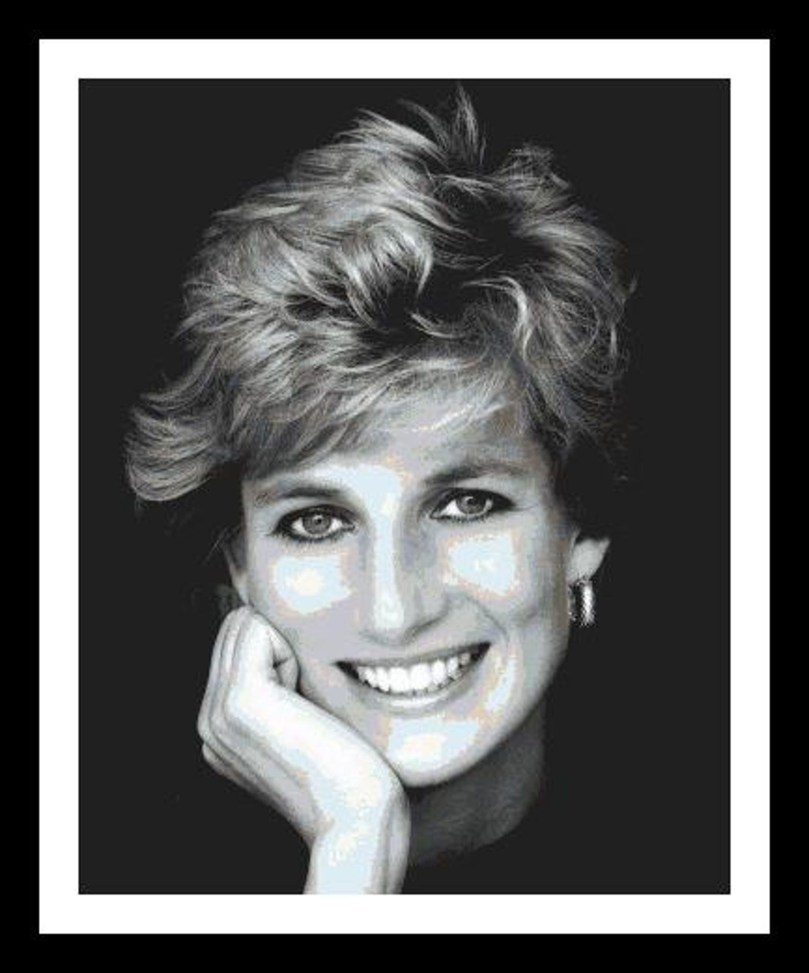 Princess Diana - Cross Stitch Pattern, Pdf Format, Delivered by Email ...