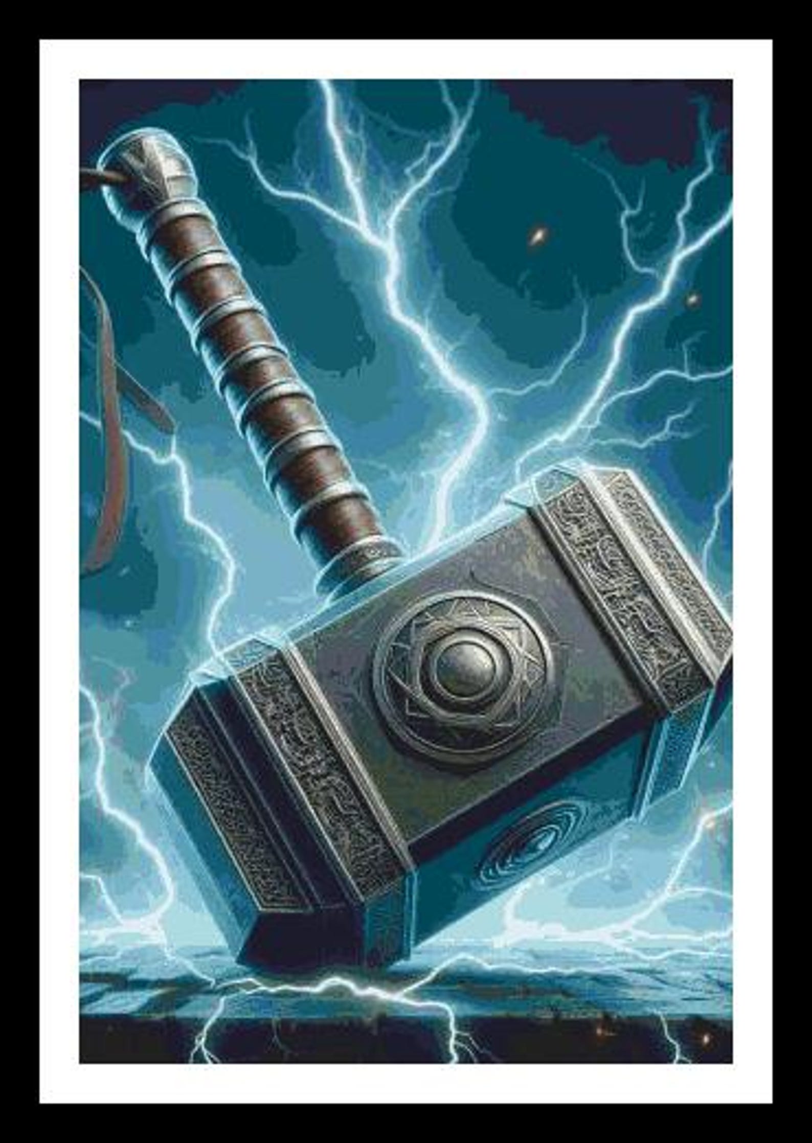 Mjolnir - Cross Stitch Pattern, Pdf Format, Delivered by Email, Cross ...