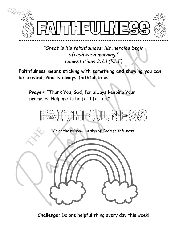 Fruit of the Spirit Activity Book | Bible Worksheets & Coloring for ...