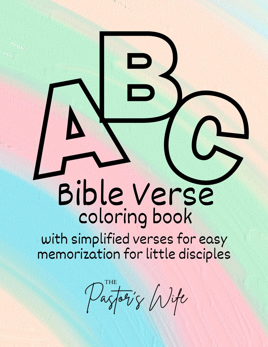 ABC Bible Verse Coloring Book for Kids | Christian Alphabet Scripture ...