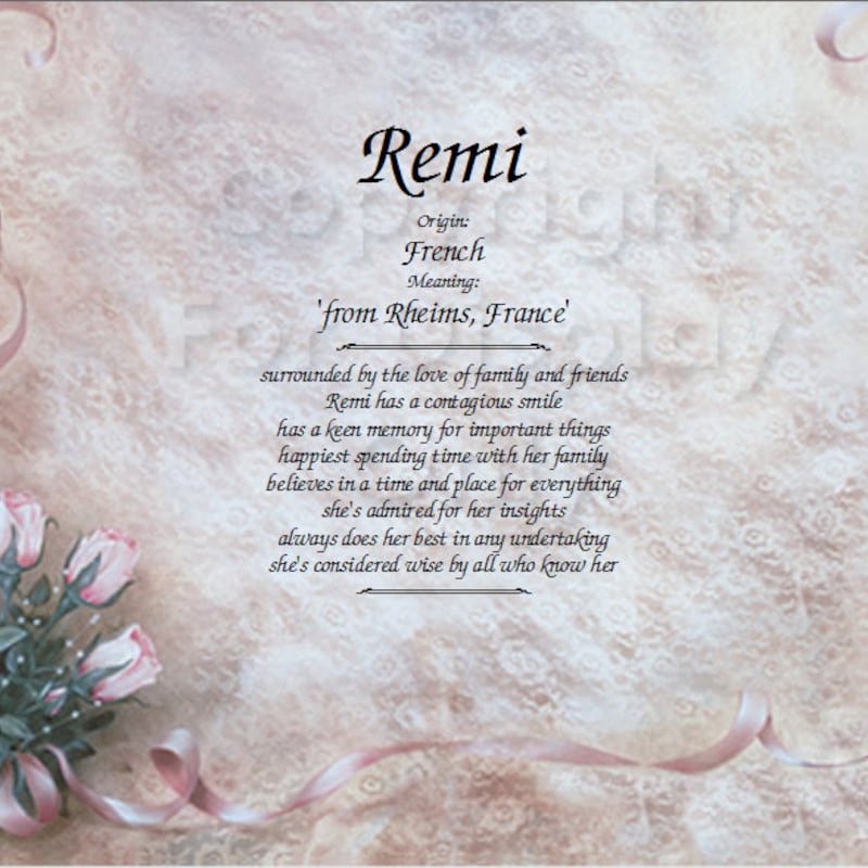 First Name Meaning - Etsy