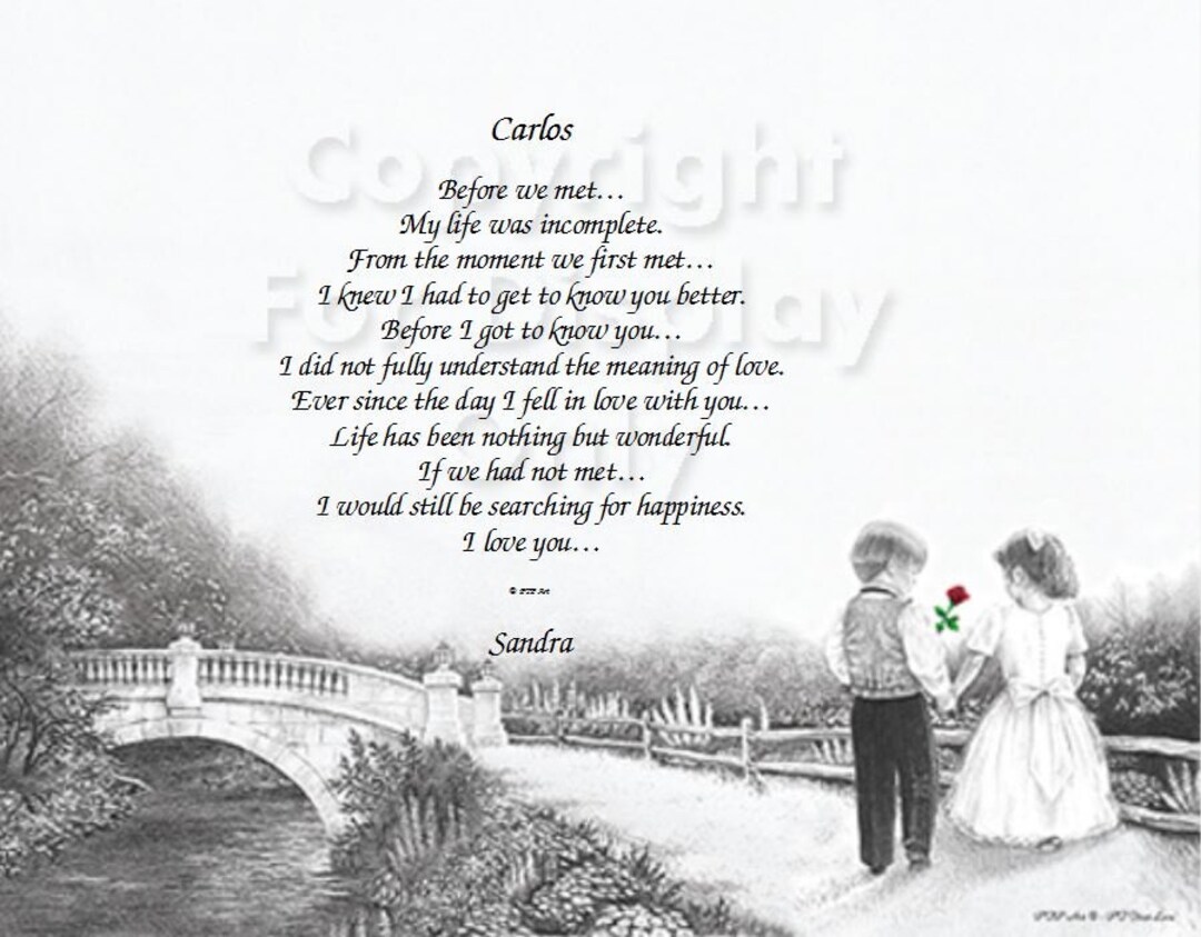 Poem| About Your First Love - Etsy