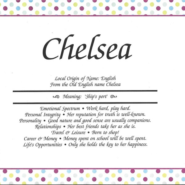 First Name Meaning - Etsy