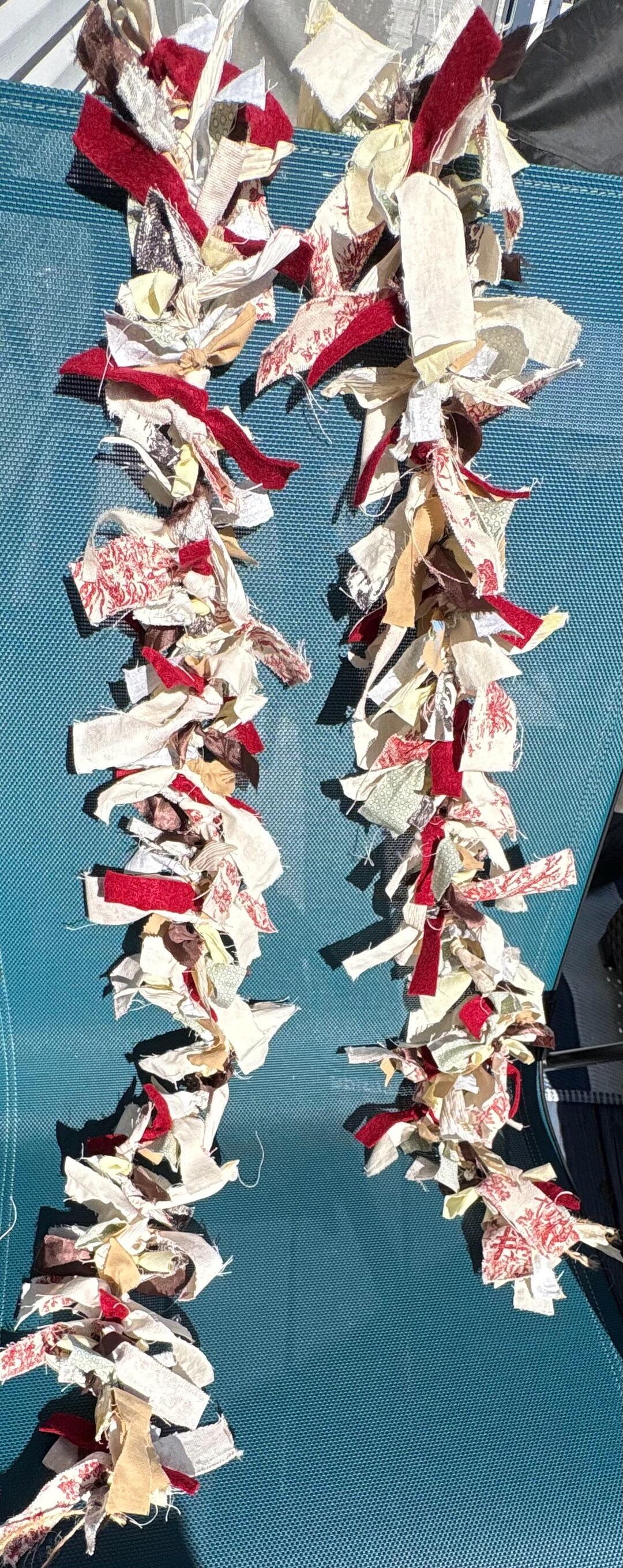 6 Foot Fabric Garland, Neutral Rustic Decor - Etsy
