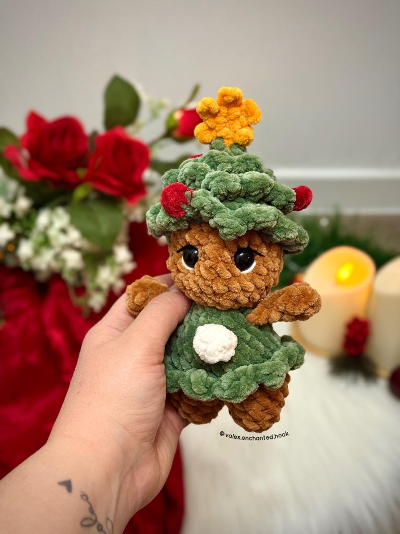 Tracy the Gingerbread Girl-amigurumi Pattern-gingerbread Amigurumi ...