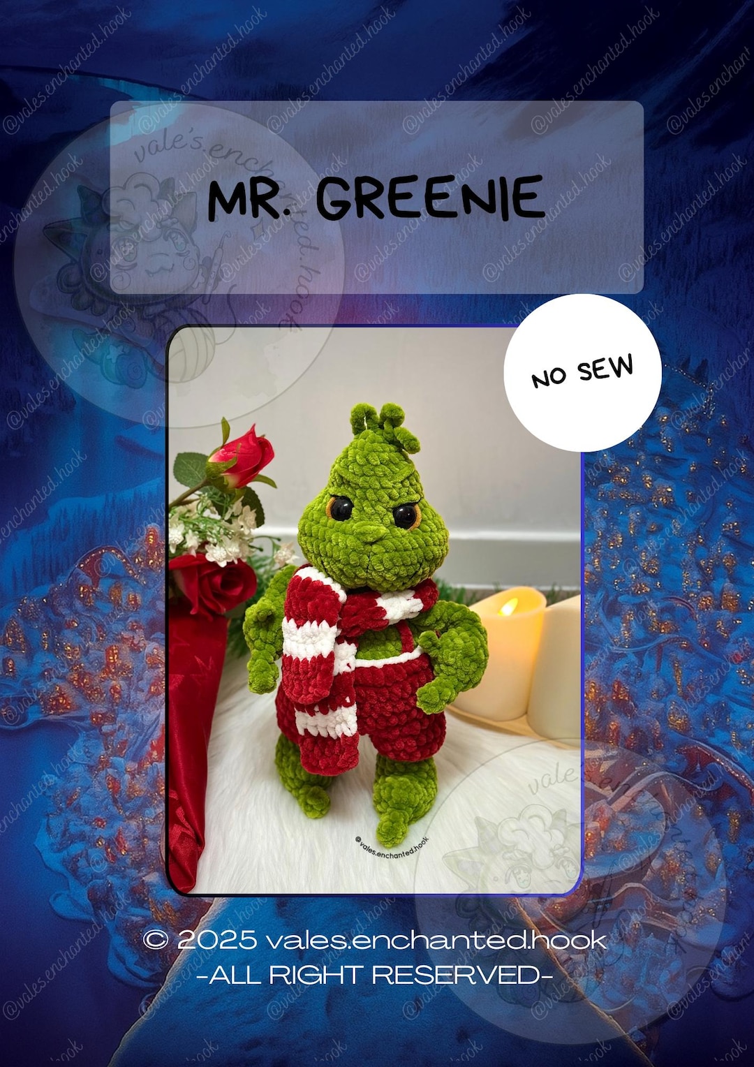Mr. Greenie-Amigurumi Pattern-Meanie Amigurumi-Pattern Mean One - Etsy.de