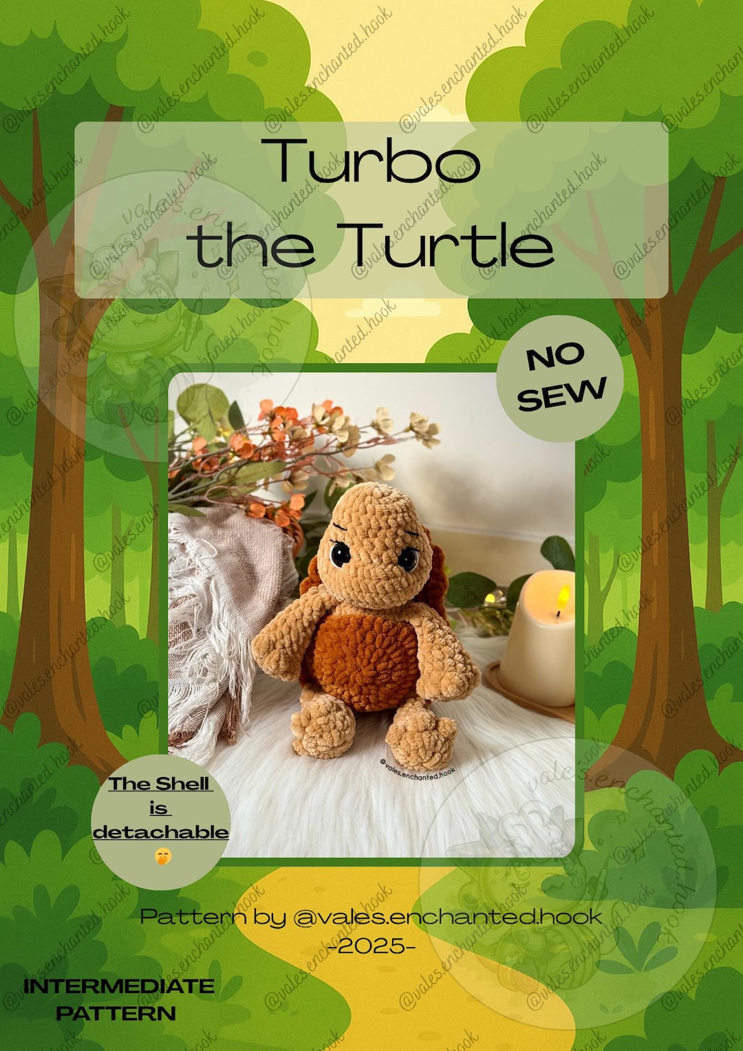 Turbo the Turtle-amigurumi Pattern-turtle Amigurumi-pattern Turtle ...