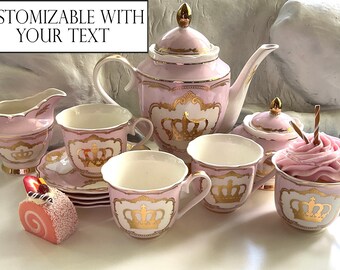 Porcelain Kids Tea Set - Etsy