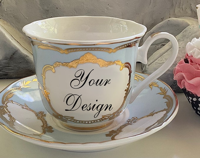 Tea Cup Personalized Tea Cup Custom Tea Cup Tea Lover Gift Teacup Gift ...