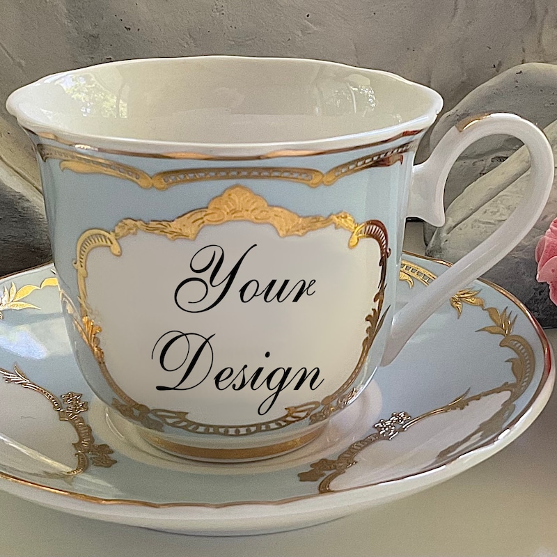 Blue Tea Cups - Etsy