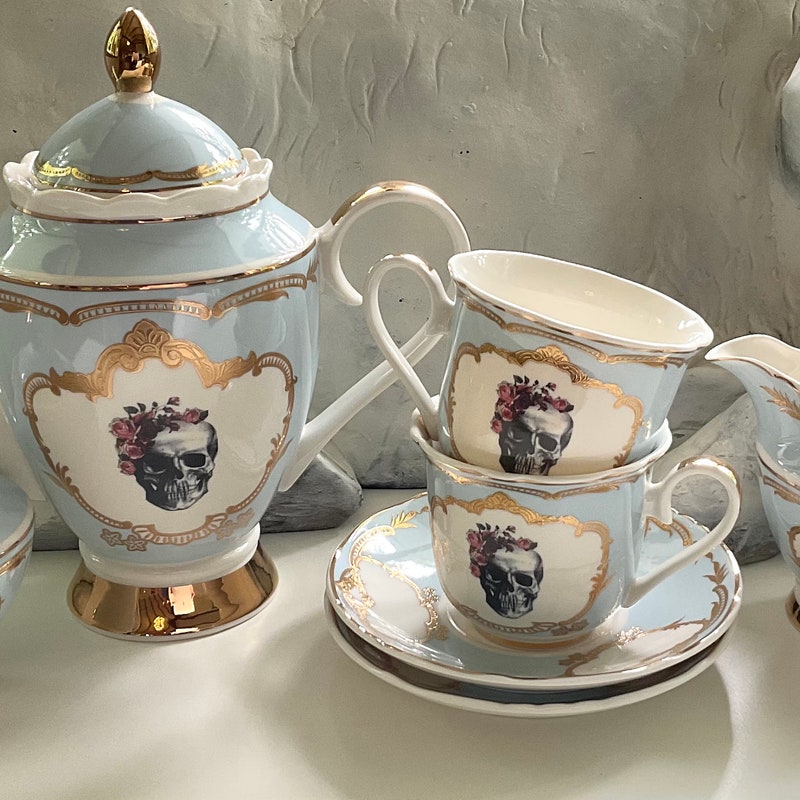 Pink Rose Tea Set - Etsy