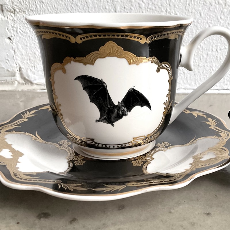 Bat Teacup - Etsy