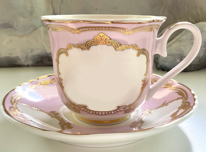 YOUR DESIGN Beautiful Green Pink or Blue Custom Tea Set 7 - Etsy