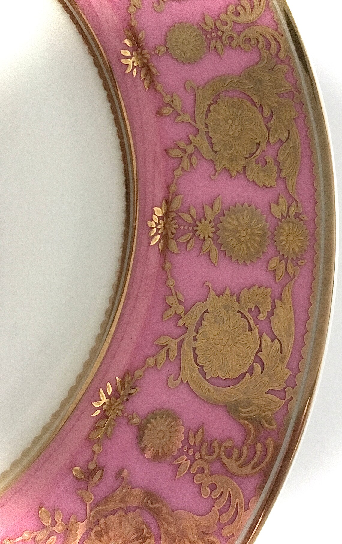 FREE Shipping-gorgeous Pink and Gold Insect Plate / Bug Plate | Etsy