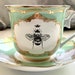Porcelain Queen Bee Tea Set, Vegan Bone China. Food Safe and Durable ...