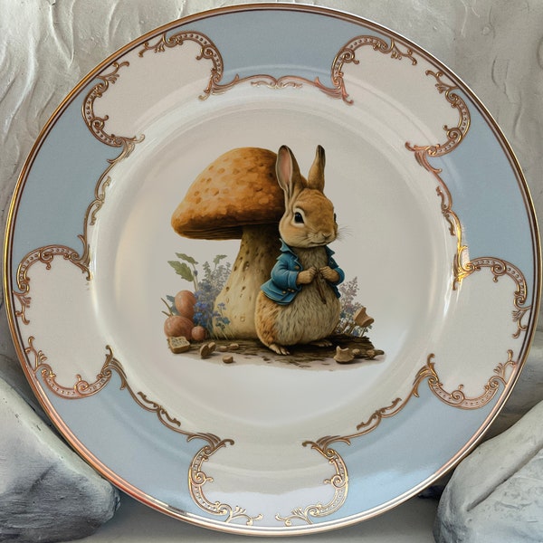 Rabbit Plate - Etsy
