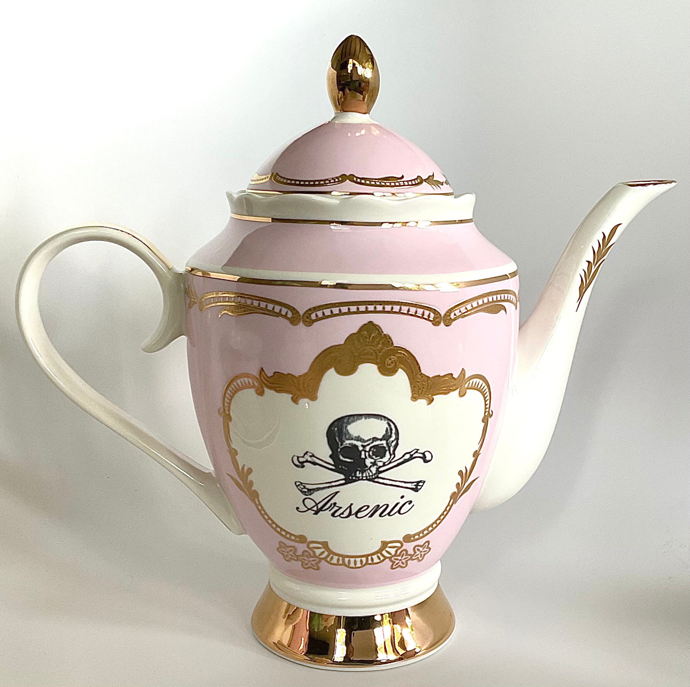 Gorgeous 7 or 11-Piece Skull and Crossbone Tea Set / Poison | Etsy