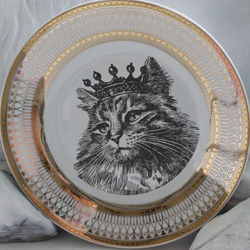 Cat Plate - Etsy