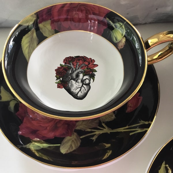 Heart Teacup - Etsy