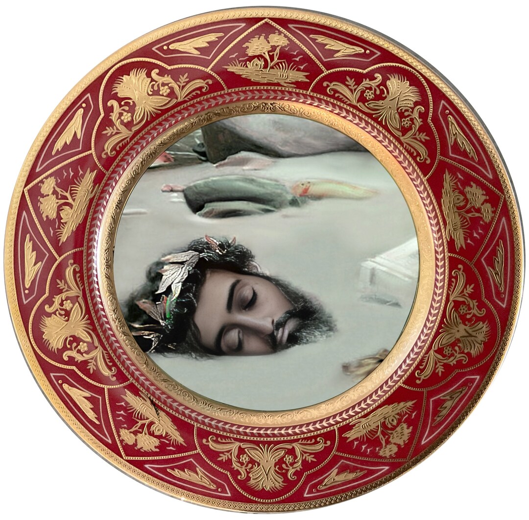 Gustave Courtois Death of Orpheus. Porcelain Dinner Plate, 10.5. Food ...